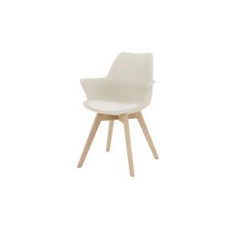 H&ouml;ffner Schalenstuhl mit Armlehnen Charly beige Ma&szlig;e (cm): B: 57 H: 83 T: 60.0 &raquo; H&ouml;ffner