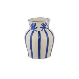 H&ouml;ffner Vase &brvbar; blau &brvbar; Steingut &brvbar; Ma&szlig;e (cm): B: 12,5 H: 19,5 T: 7.5 &raquo; H&ouml;ffner