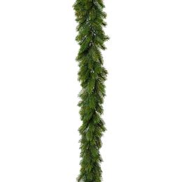 Winterliche Kunstpflanze CREATIV DECO "Weihnachtsdeko, Weihnachtsgirlande", gr&uuml;n, L:120cm, Kunststoff, Kunstpflanzen, Adventskranz Weihnachtsdekoration Weihnachtsgirlande Girlande, Girlande mit 160 Tannenspitzen, L&auml;nge 120 cm