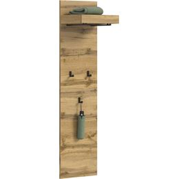 Garderobenpaneel OTTO HOME "MAMBO, H&ouml;he 150cm, 3 Haken, Ablageboden, Garderobenstange", wotan eiche nb, B:40cm H:150cm T:29cm, Holzwerkstoff, Garderobenpaneele, Garderobenpaneel, Paneel, Garderobe, Flur, Diele, Hakenleiste