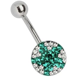 Adelia&acute;s Bauchnabelpiercing ADELIA&acute;S "Piercing - Bauchnabelpiercing 316L Stahl Stern Strass", klar, pink, Piercings, Damen, Stern mit Strass, 1,6 mm L&auml;nge, 1,6 mm St&auml;rke, 316L Stahl