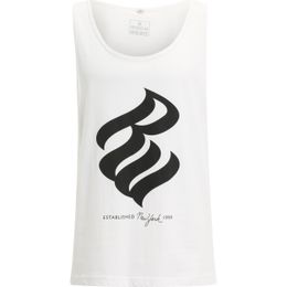 Tanktop Rocawear "Rocawear Herren Rocawear Basic Tanktop", Herren, Gr. XL, wei&szlig;, 100% Baumwolle, bedruckt, normal, Tops Tanktop