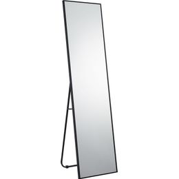 Ganzk&ouml;rperspiegel Salesfever "Eleganter Spiegel", schwarz, B:40cm H:150cm T:2cm, Aluminium, Spiegelglas, Spiegel, Mit elegantem, schwarzem Rahmen - 1 St&uuml;ck