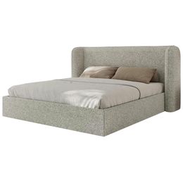 H&ouml;ffner Polsterbett mit Lattenrost Emora Classic grau Ma&szlig;e (cm): B: 243 H: 111 &raquo; H&ouml;ffner