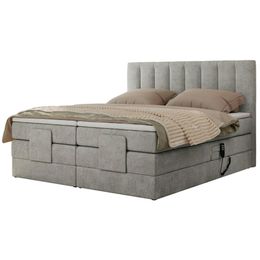 H&ouml;ffner Motor Boxspringbett mit Bettkasten Comforto grau Ma&szlig;e (cm): B: 148 H: 124 &raquo; H&ouml;ffner