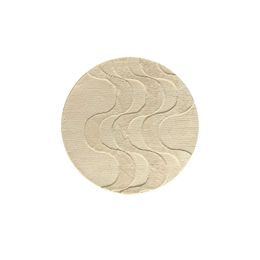 CS Schmal como Webteppich Malibu &brvbar; beige &brvbar; Synthetische Fasern,Baumwolle &Oslash;: 160 &raquo; H&ouml;ffner