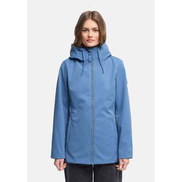 Outdoorjacke Marikoo "Minaa", Damen, Gr. M, dusty blau, Obermaterial: 100% Polyester. Futter: 100% Polyester. Wattierung: 100% Polyester. &Auml;rmelfutter: 100% Polyester, Jacken Outdoorjacke, Sportliche Outdoorjacke mit Kapuze und hochschlie&szlig;enden Kragen