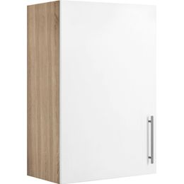 Wiho-K&uuml;chen H&auml;ngeschrank WIHO K&Uuml;CHEN "Cali", wei&szlig; (front: wei&szlig; matt, korpus: sonoma eichefarben), B:60cm H:90cm T:35cm, Schr&auml;nke, H&auml;ngeschrank, 60 cm breit, 90 cm hoch