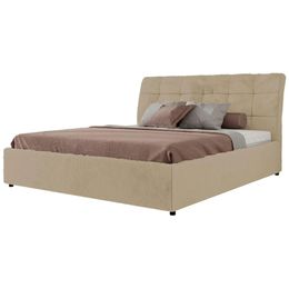 H&ouml;ffner Polsterbett mit Bettkasten Gala Classic creme Ma&szlig;e (cm): B: 208 H: 101 &raquo; H&ouml;ffner