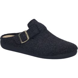 Hausschuh Josef Seibel "Carson 01, anthrazit", Herren, Gr. 44, grau (anthrazit), Obermaterial: 100% Textilmaterial TEXMAT., Schuhe Hausschuh