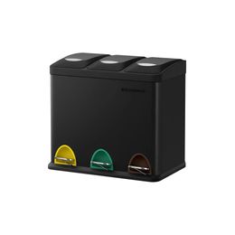H&ouml;ffner M&uuml;lleimer schwarz Stahl,Kunststoff Ma&szlig;e (cm): B: 47 H: 39,5 &raquo; H&ouml;ffner