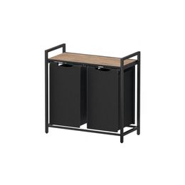 H&ouml;ffner W&auml;schebox schwarz MDF-Platte,Metall,Stoff Ma&szlig;e (cm): B: 73 H: 72 &raquo; H&ouml;ffner