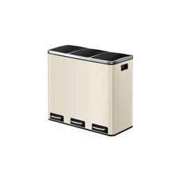 H&ouml;ffner M&uuml;lleimer beige Kunststoff,Stahl Ma&szlig;e (cm): B: 61 H: 55,5 &raquo; H&ouml;ffner