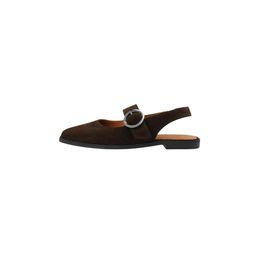 Ca'Shott Ballettschuh CA'SHOTT "Ca'Shott Ballerina shoe CASDIANA", Damen, Gr. 37, Normalschaft, braun, Obermaterial: 100% Leder, Schuhe