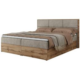 H&ouml;ffner Boxbett mit Bettkasten Albero 2 &brvbar; beige &brvbar; Ma&szlig;e (cm): B: 188 H: 104 &raquo; H&ouml;ffner