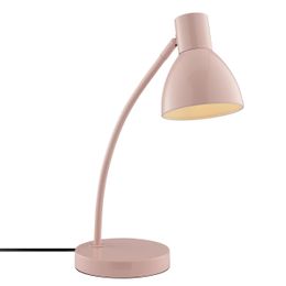 Brilliant Tischleuchte "Jerry", rosa, 1, H: 42cm, 1 Stk., Leuchten, E14, 43 cm, Metall, max. 20 W, LED geeignet, Tischleuchte