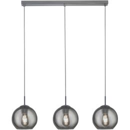 Searchlight Pendelleuchte "Balls 3Lt Pendelleuchte - Chrommetall & Glas", chromfarben, H: 25cm, 1 Stk., Leuchten, Pendelleuchte