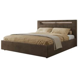 H&ouml;ffner Polsterbett mit Bettkasten Gold 5 Classic &brvbar; braun &brvbar; Ma&szlig;e (cm): B: 148 H: 103 &raquo; H&ouml;ffner