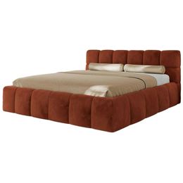 H&ouml;ffner Polsterbett mit Bettkasten Nira Classic &brvbar; orange &brvbar; Ma&szlig;e (cm): B: 226 H: 92 &raquo; H&ouml;ffner