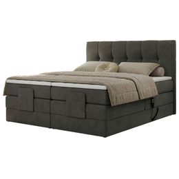 H&ouml;ffner Motor Boxspringbett mit Bettkasten Vittoria grau Ma&szlig;e (cm): B: 148 H: 124 &raquo; H&ouml;ffner