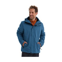Outdoorjacke Killtec "KOS 1 MN JCKT", Herren, Gr. 4XL, blau (jeans), Obermaterial: 100% Polyester.Obermaterial 2: 100% Polyester.Futter: 100% Polyester, Jacken Outdoorjacke, Wind- und wasserdichte Herrenjacke, atmungsaktiv, abnehmbare Kapuze