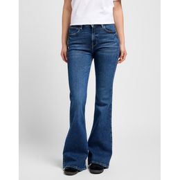 Skinny-fit-Jeans Lee "BREESE", Damen, Gr. 27, L&auml;nge 29, rain falls, Denim/Jeans, Obermaterial: 61% Baumwolle, 34% Viskose, 3% Elastomultiester, 2% Elasthan, unifarben, skinny fit lang, Jeans, im Five-Pocket Style