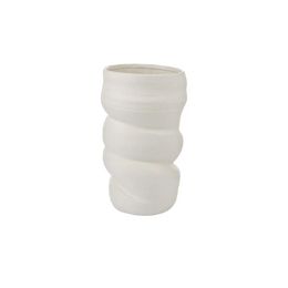 H&ouml;ffner Vase wei&szlig; Steinzeug Ma&szlig;e (cm): B: 14,5 H: 25 &raquo; H&ouml;ffner