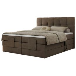 H&ouml;ffner Motor Boxspringbett mit Bettkasten Vittoria braun Ma&szlig;e (cm): B: 148 H: 124 &raquo; H&ouml;ffner