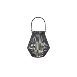 HOME STORY LED Laterne schwarz Kunststoff,Metall Ma&szlig;e (cm): H: 30 &Oslash;: 28 &raquo; H&ouml;ffner
