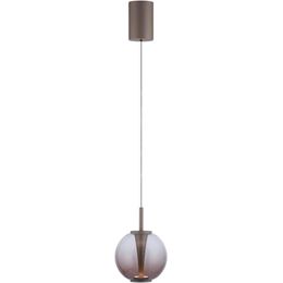 NEUHAUS PURE LED Pendelleuchte "PURE Infinity", bronzefarben, 1, &Oslash; 18cm H: 60cm, 1 Stk., Leuchten, Comfort Lift, CCT, dimmbar &uuml;ber Fernbedienung, LED Pendelleuchte