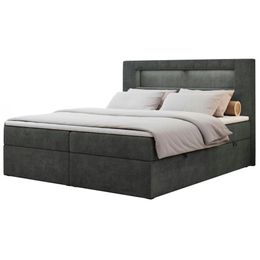 H&ouml;ffner Boxbett mit Bettkasten Gold 5 &brvbar; grau &brvbar; Ma&szlig;e (cm): B: 200 H: 103 &raquo; H&ouml;ffner