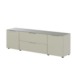 H&ouml;ffner TV-Lowboard Vitreo Neo beige Ma&szlig;e (cm): B: 180 H: 55 T: 40.0 &raquo; H&ouml;ffner