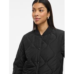 Steppmantel Vila "VITATE L/S QUILT JACKET - NOOS", Damen, Gr. 36, schwarz beauty, Steppware, Obermaterial: 100% Polyester, unifarben, regular fit Po-bedeckend, Rippb&uuml;ndchen, M&auml;ntel Steppmantel, Kunstfaser
