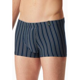 Boxershorts Schiesser "Long Life Soft", Herren, Gr. 10, dunkelblau, Single Jersey, Obermaterial: 70% Modal, 20% Polyester, 10% Elasthan, k&ouml;rpernah, Unterhosen, ohne Eingriff, reduzierte Pilling-Bildung