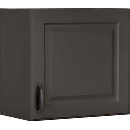 Wiho-K&uuml;chen H&auml;ngeschrank WIHO K&Uuml;CHEN "Erla", grau (front: kassette anthrazit, korpus: anthrazit), B:60cm H:56,5cm T:35cm, Schr&auml;nke, H&auml;ngeschrank, 60 cm breit mit Kassettenfront