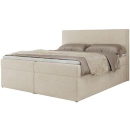 H&ouml;ffner Boxbett mit Bettkasten Jaguar &brvbar; beige &brvbar; Ma&szlig;e (cm): B: 164 H: 119 &raquo; H&ouml;ffner