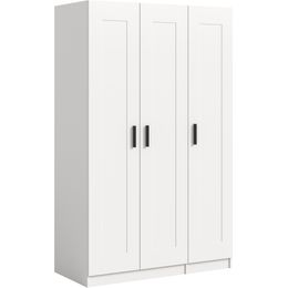 Kleiderschrank Home Affaire "Farmsen, Schlafzimmerschrank, Garderobe, Schrank", wei&szlig;, B:120cm H:195cm T:56cm, FSC-zertifizierter Holzwerkstoff, Schr&auml;nke, Kleiderschrank, Kleiderschrank, Schlafzimmer, Garderobenschrank, Flur