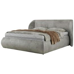 H&ouml;ffner Polsterbett mit Bettkasten Caela Classic &brvbar; grau &brvbar; Ma&szlig;e (cm): B: 185 H: 110 &raquo; H&ouml;ffner
