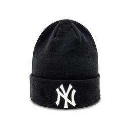 Strickm&uuml;tze New Era "NEW YORK YANKEES", Damen, schwarz-wei&szlig; (schwarz, wei&szlig;), Strick, Kunstfaser, unifarben, M&uuml;tzen Strickm&uuml;tze