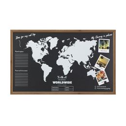 H&ouml;ffner Magnettafel &brvbar; schwarz &brvbar; MDF &brvbar; Ma&szlig;e (cm): B: 78 H: 48 T: 1.5 &raquo; H&ouml;ffner