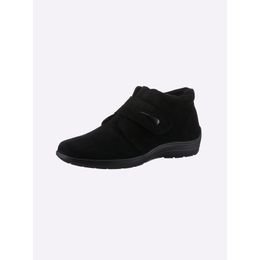Stiefelette CLASSIC, Damen, Gr. 36, schwarz, Glattleder, Rindsleder, Veloursleder, Basic, Schuhe Stiefelette