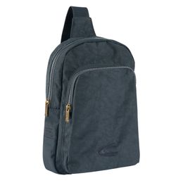 Cityrucksack Camel Active "Journey", Damen, Gr. B/H/T: 21cm x 28cm x 9cm, blau, Nylon, aufgeraut, bestickt, clean, unifarben, Rucks&auml;cke Cityrucksack, vielseitiger Begleiter aus robustem Nylon und mit leichtem Gewicht