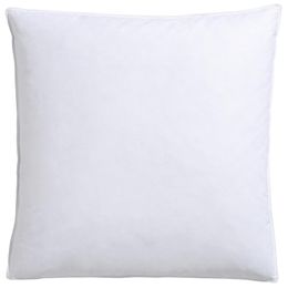Federkopfkissen Ribeco "Emily", wei&szlig;, B:80cm L:80cm, Bezug: 100% Baumwolle. F&uuml;llung: 85% Federn, 15% Daunen, Kopfkissen, gute St&uuml;tzkraft