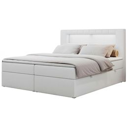 H&ouml;ffner Boxbett mit Bettkasten Gold 5 &brvbar; wei&szlig; &brvbar; Ma&szlig;e (cm): B: 180 H: 103 &raquo; H&ouml;ffner