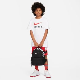 Rucksack Nike "Y NK BRSLA JDI MINI BKPK", schwarz, schwarz, wei&szlig;, Rucks&auml;cke, Damen, Obermaterial: 100% Polyester, Rucksack, Kinder Rucksack, kompakte Gr&ouml;&szlig;e, aus Polyester