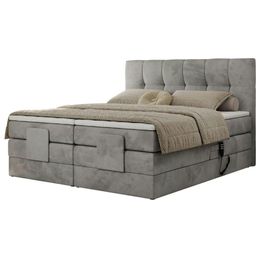 H&ouml;ffner Motor Boxspringbett mit Bettkasten Vittoria grau Ma&szlig;e (cm): B: 168 H: 124 &raquo; H&ouml;ffner