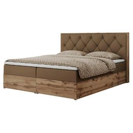 H&ouml;ffner Boxbett mit Bettkasten Veneto braun Ma&szlig;e (cm): B: 168 H: 115 &raquo; H&ouml;ffner