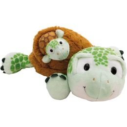 Kuscheltier Nici "Homies, Schildkr&ouml;te mit Baby, 28cm liegend", gr&uuml;n, Pl&uuml;schfiguren, KinderB:17cm H:13cm L:26cm, Kuscheltier, B:17cm H:13cm L:26cm