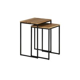 H&ouml;ffner Beistelltisch 2er-Set Ferro &brvbar; holzfarben &brvbar; Ma&szlig;e (cm): B: 33 H: 54 &raquo; H&ouml;ffner