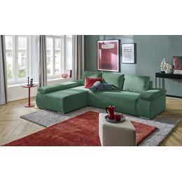 switch Ecksofa Soft gr&uuml;n Ma&szlig;e (cm): B: 282 H: 84 T: 182.0 &raquo; H&ouml;ffner